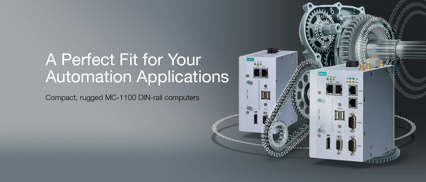 MC-1100 Rugged x86 DIN-Rail Industrial Computers | Moxa