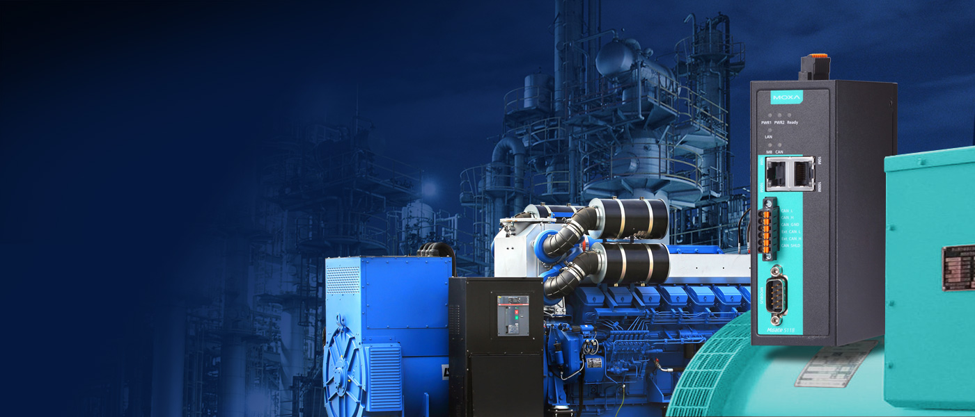J1939-to-Modbus/PROFINET/EIP Gateway | Moxa