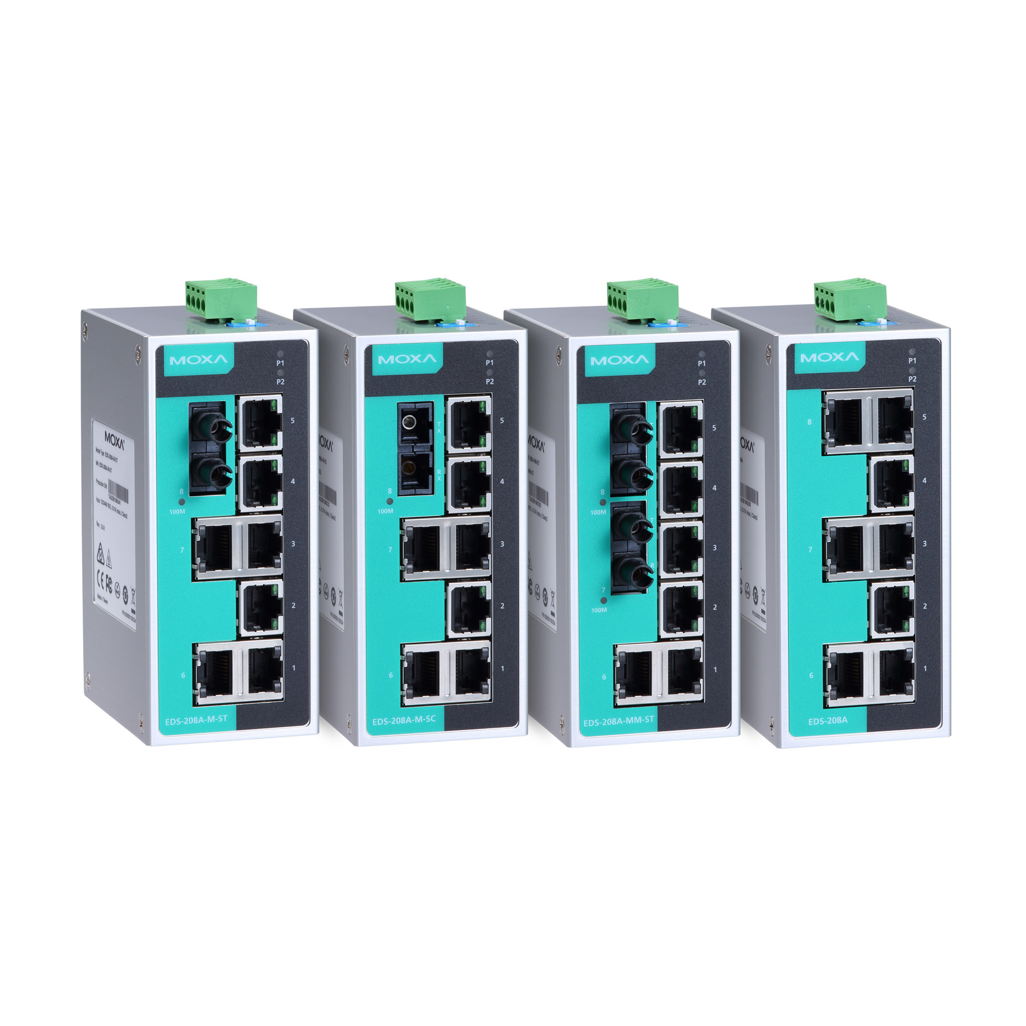 EDS-208A Series - Unmanaged Switches | MOXA